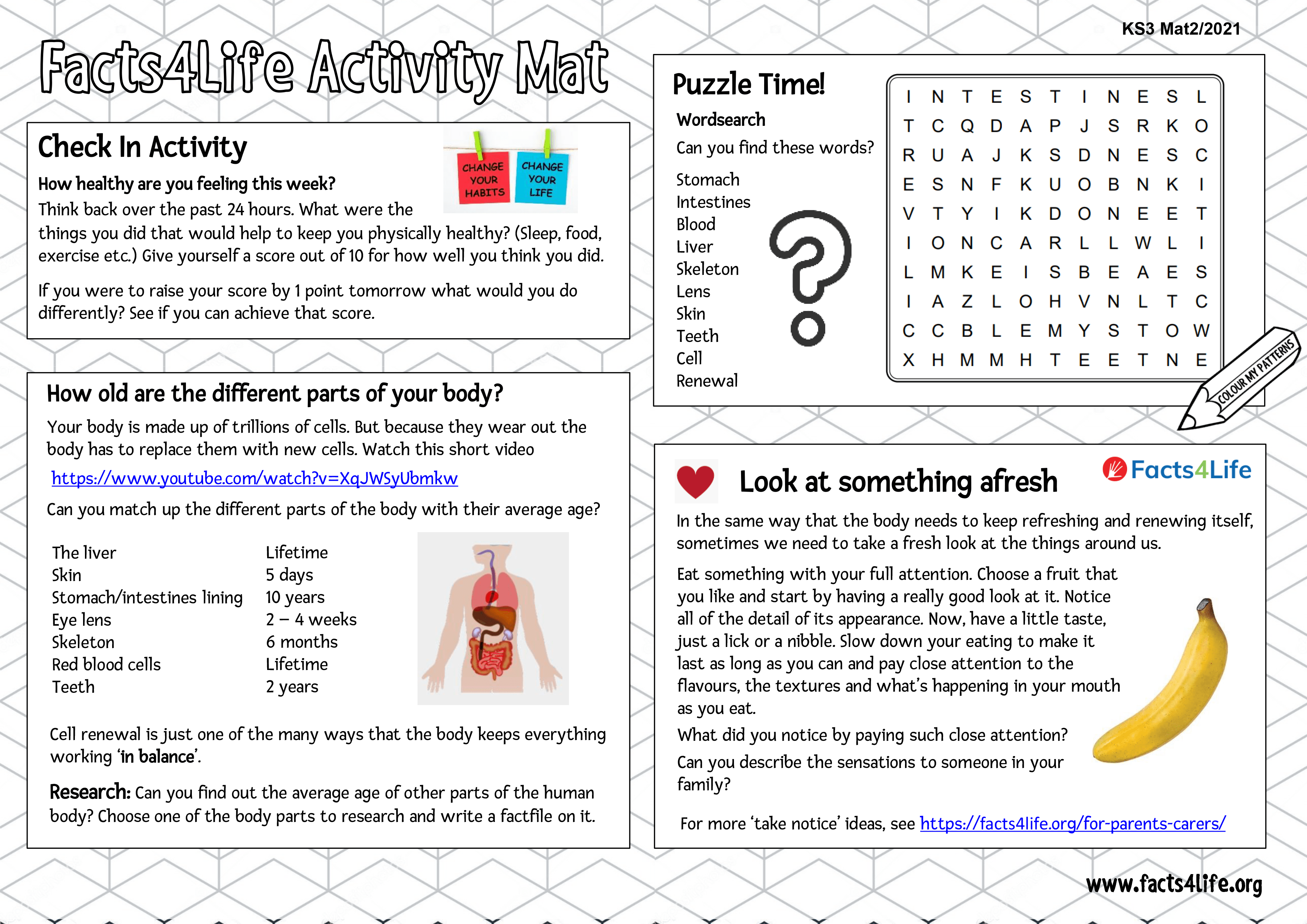 Home Learning Resources - KS3 - Facts4Life